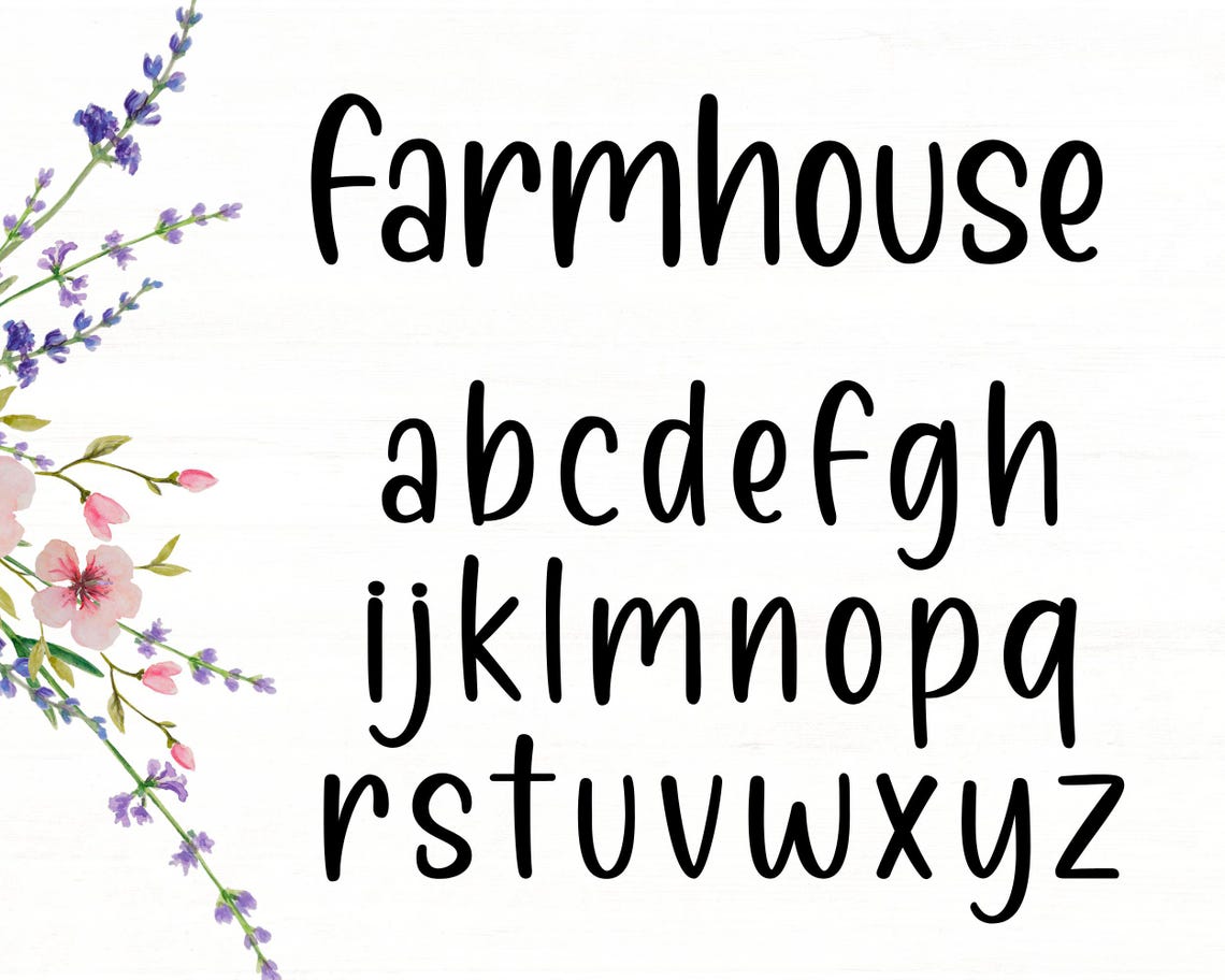 Farmhouse Font , Cricut Fonts, Farmhouse Fonts, Script Fonts, Farmhouse ...