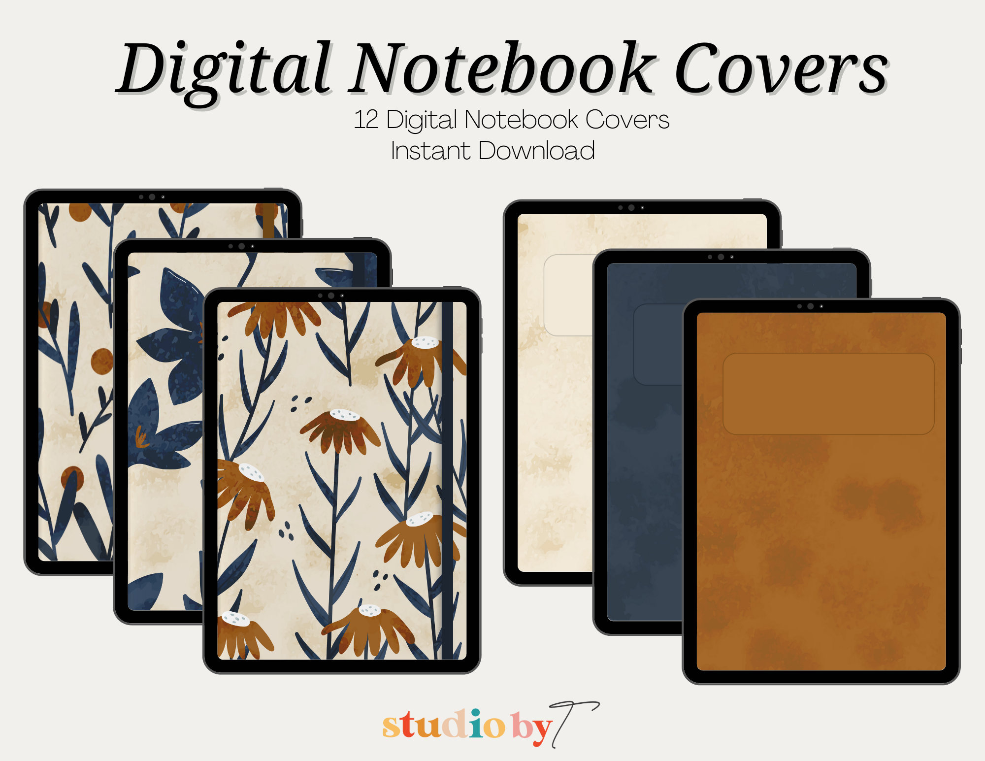 Minimal Digital Notebook Covers Instant Download Goodnotes Covers ...