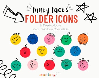 Funky Creatures Collection | Desktop Folder Icons for Mac, Desktop ...