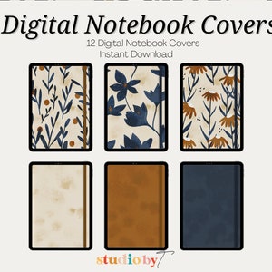 Minimal Digital Notebook Covers | Instant Download ( Goodnotes Covers ...