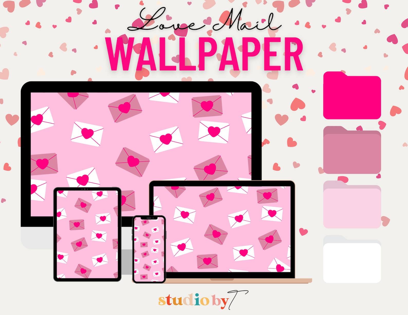 Love Mail Desktop Wallpaper (valentines Day Cute Valentines Day Desktop ...