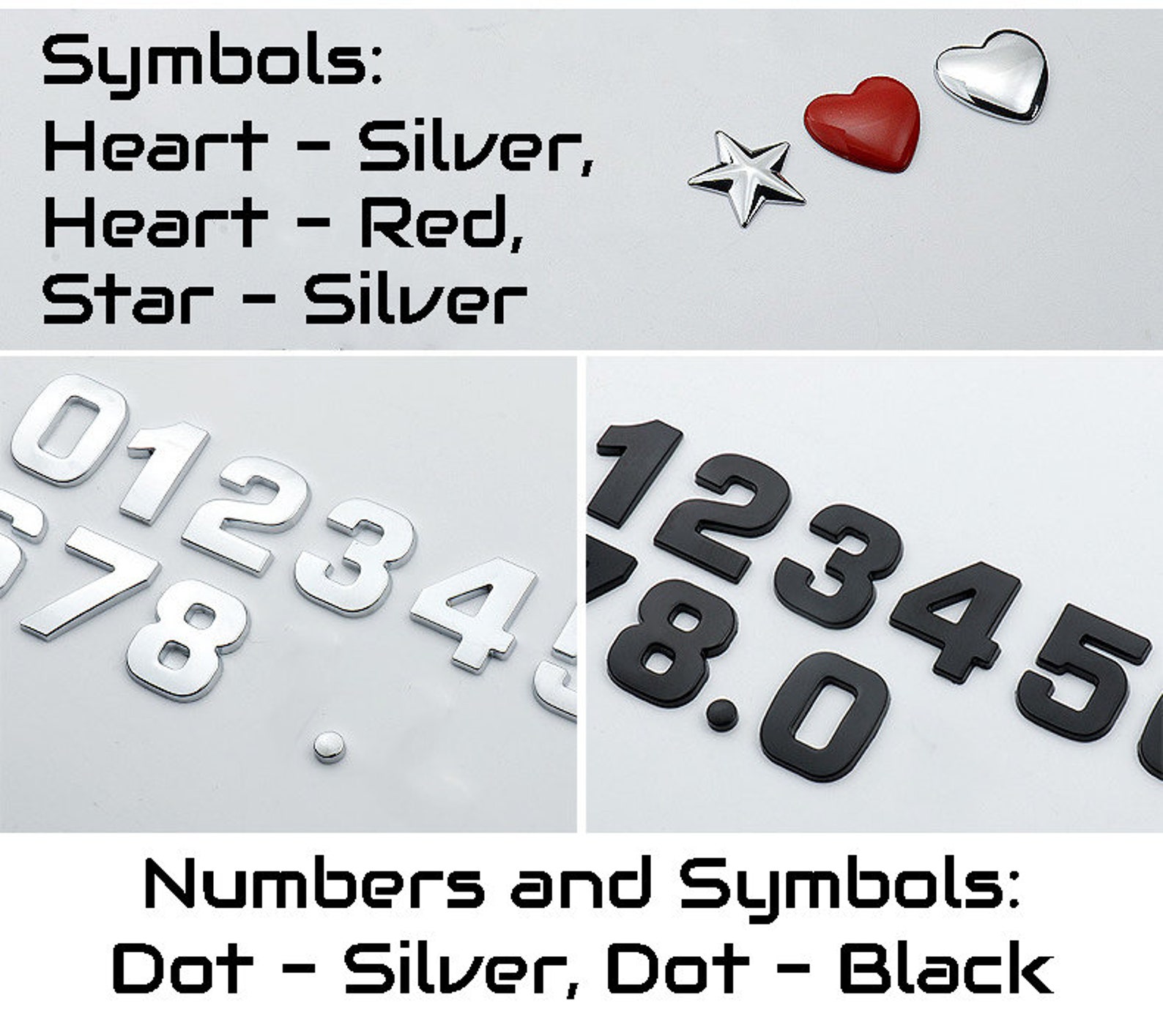 Custom Letters Numbers Emblem Badge Car Decal Matte Black 3D - Etsy