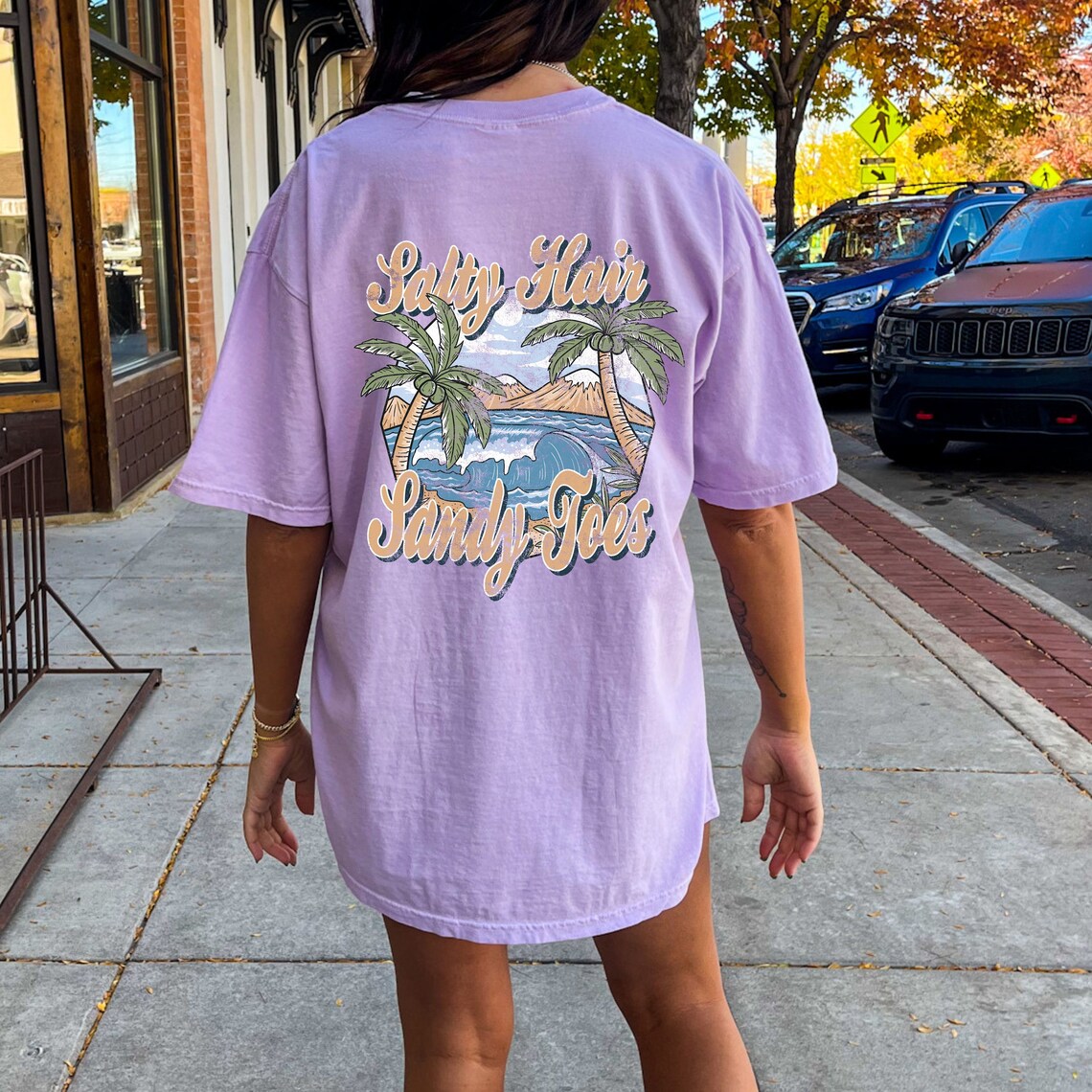 Salty Air Sandy Toes Shirt Coconut Girl Clothes Preppy Summer Oversized ...