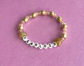 Taylor Swift Fearless Beaded Bracelet - Etsy