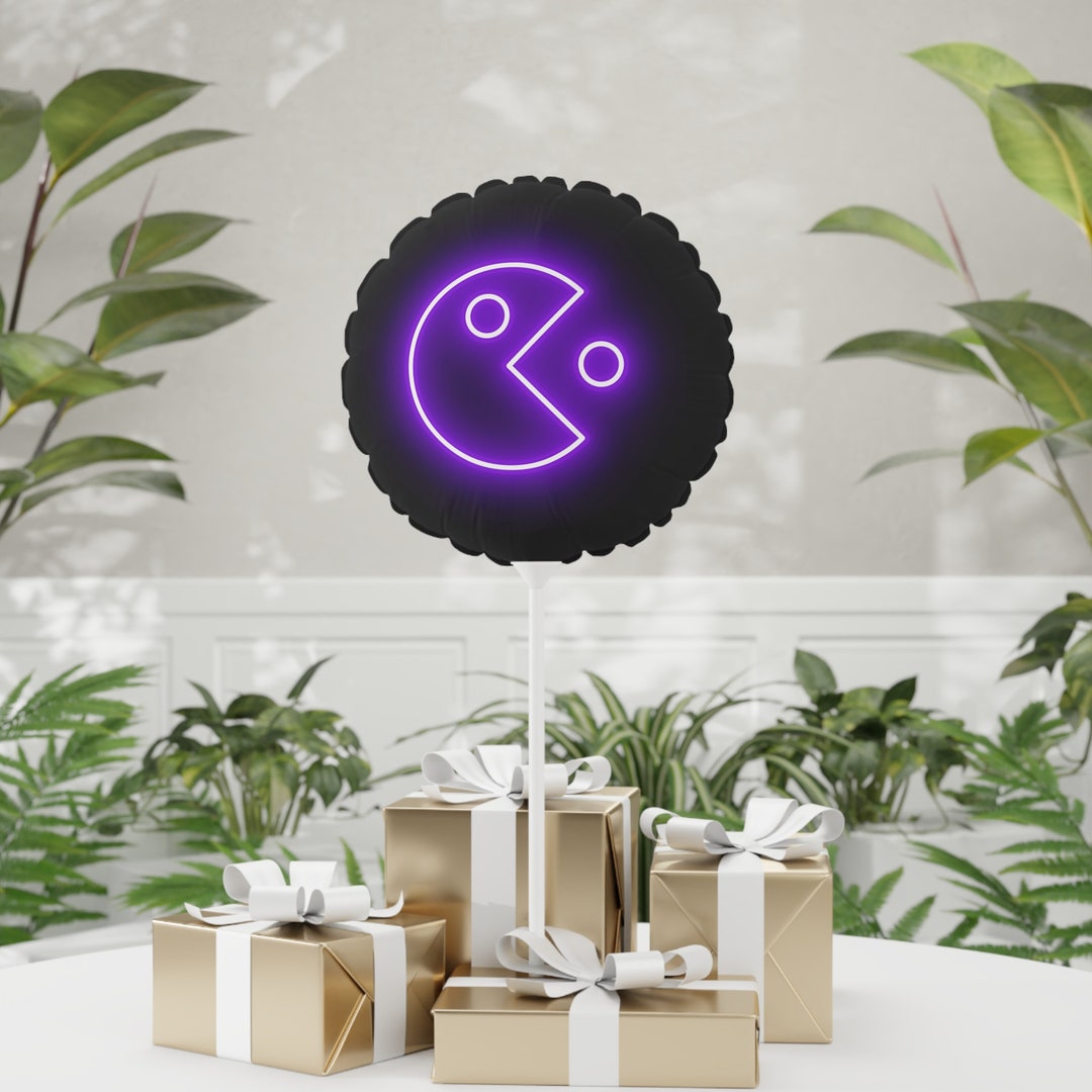 Pacman Purple 80s Theme Party Balloon 11 - Etsy