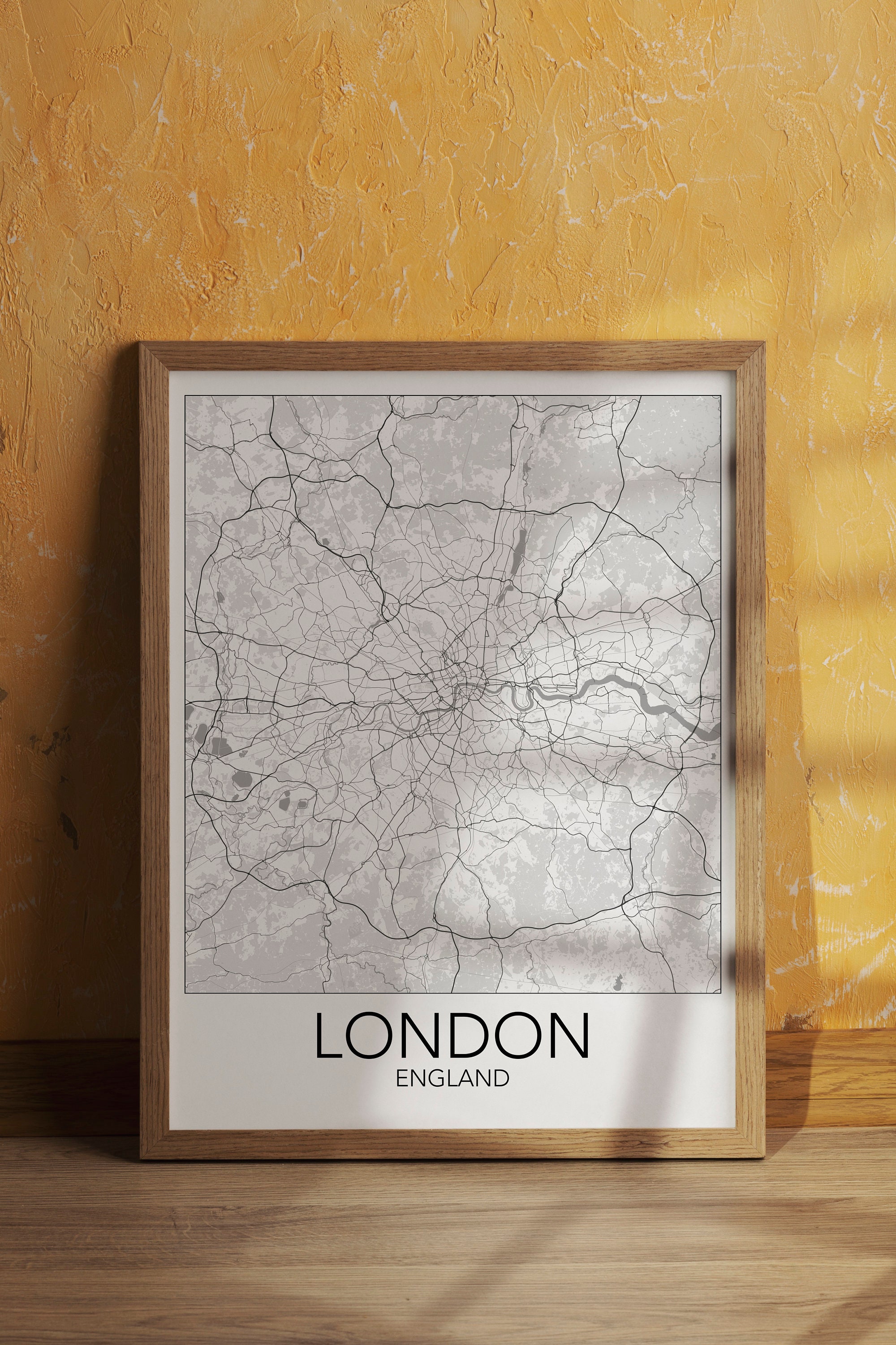 London Map Printable Line Art, England Black and White Classical City ...