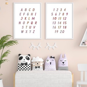 Numbers Poster | Rainbow Watercolor Numbers Print | Educational Art ...