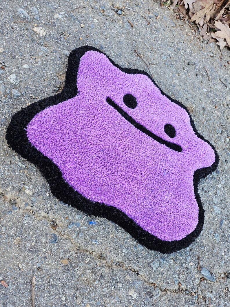 Ditto Pokemon Wall Hanger Hand Tufted Rug - Etsy