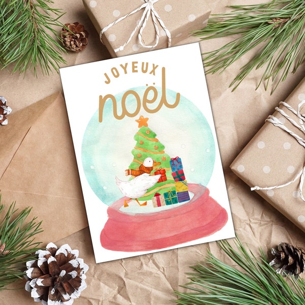 Joyeux Noel Card - Etsy