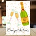 Champagne Toast Congratulations Card | Celebration Greeting (PDF ...