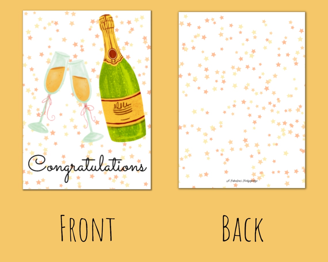 Printable Congratulations Card | PDF Digital Download | Congratulations ...