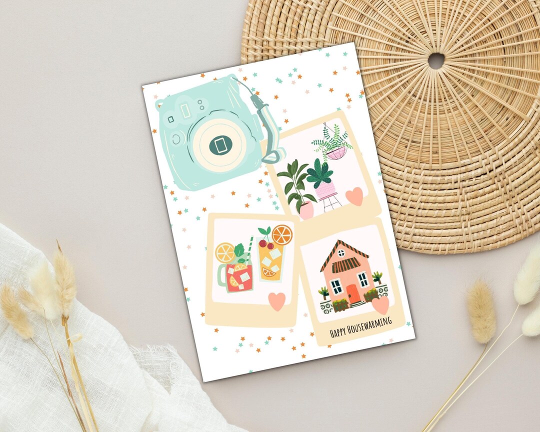 Polaroid Housewarming Card Printable PDF Instant Download New Home ...