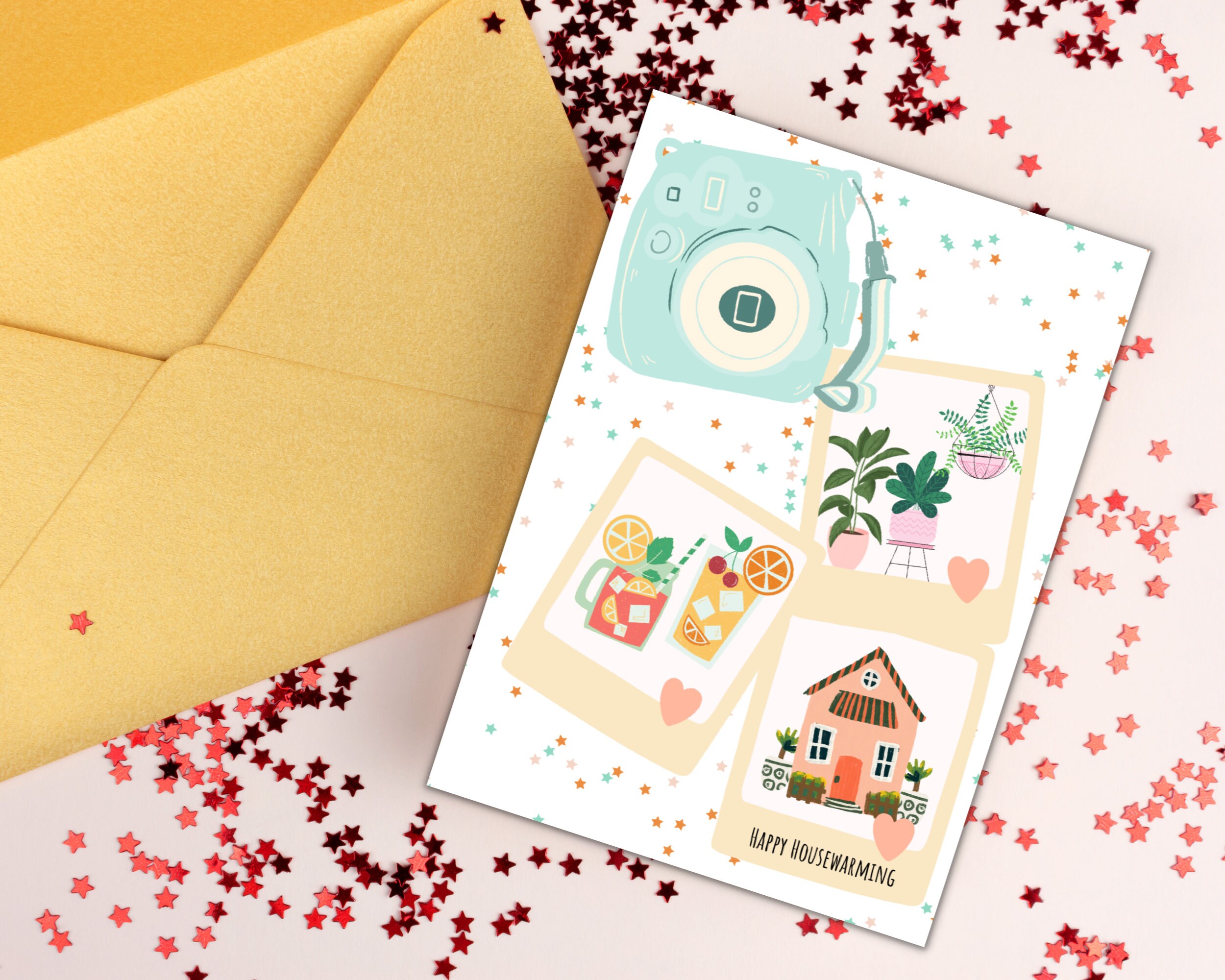 Polaroid Housewarming Card Printable PDF Instant Download New Home ...