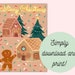 Printable Gingerbread Christmas Card PDF Digital Download Fun Christmas ...