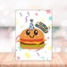 Burger Birthday Card Printable | PDF Instant Download | Hamburger ...