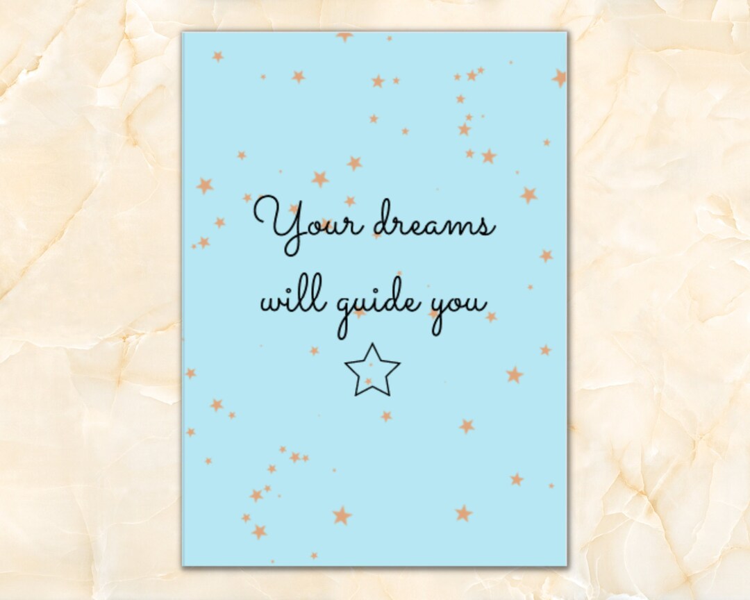 Printable Greeting Card Inspirational Motivational Positive Encouraging ...