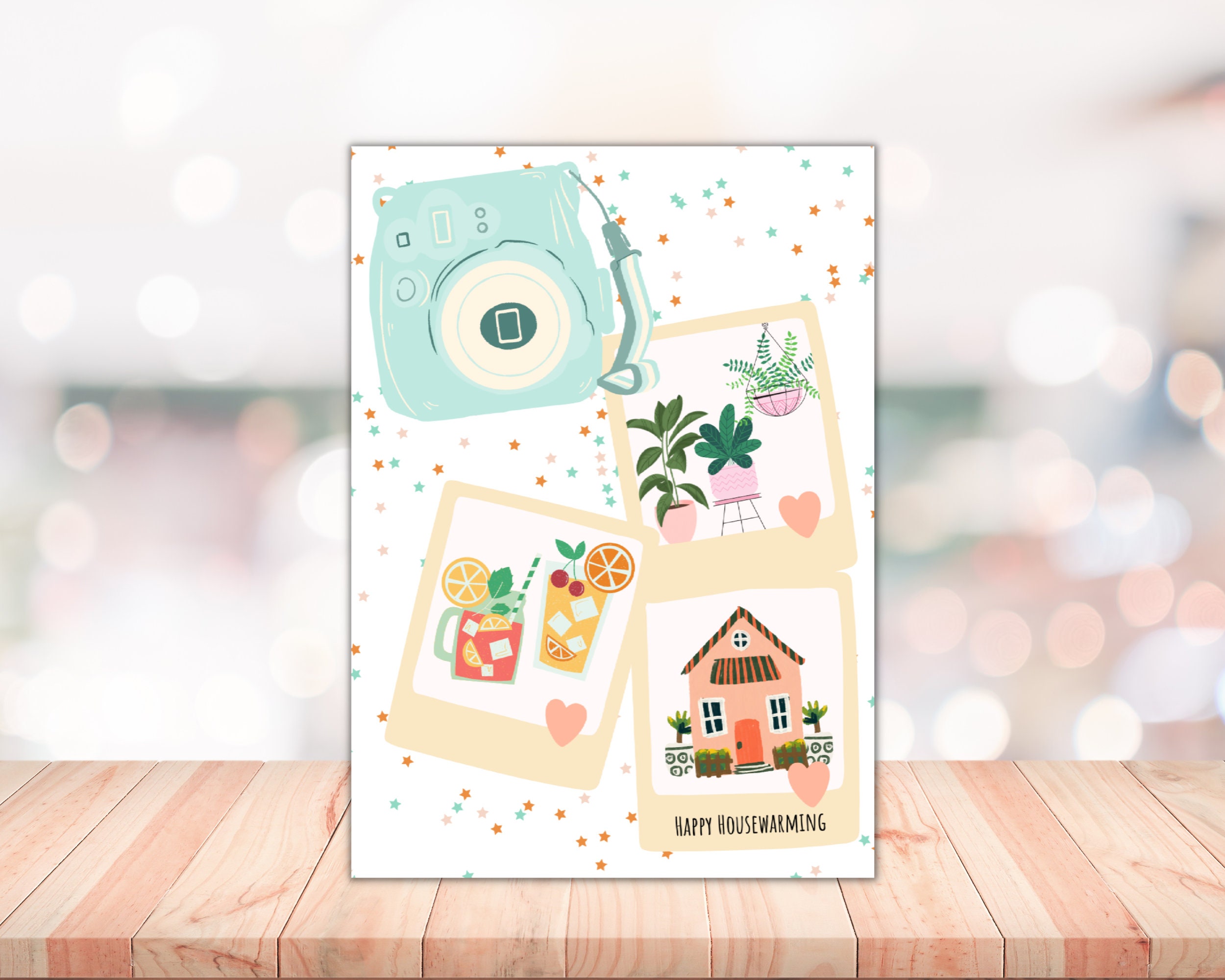 Polaroid Housewarming Card Printable PDF Instant Download New Home ...
