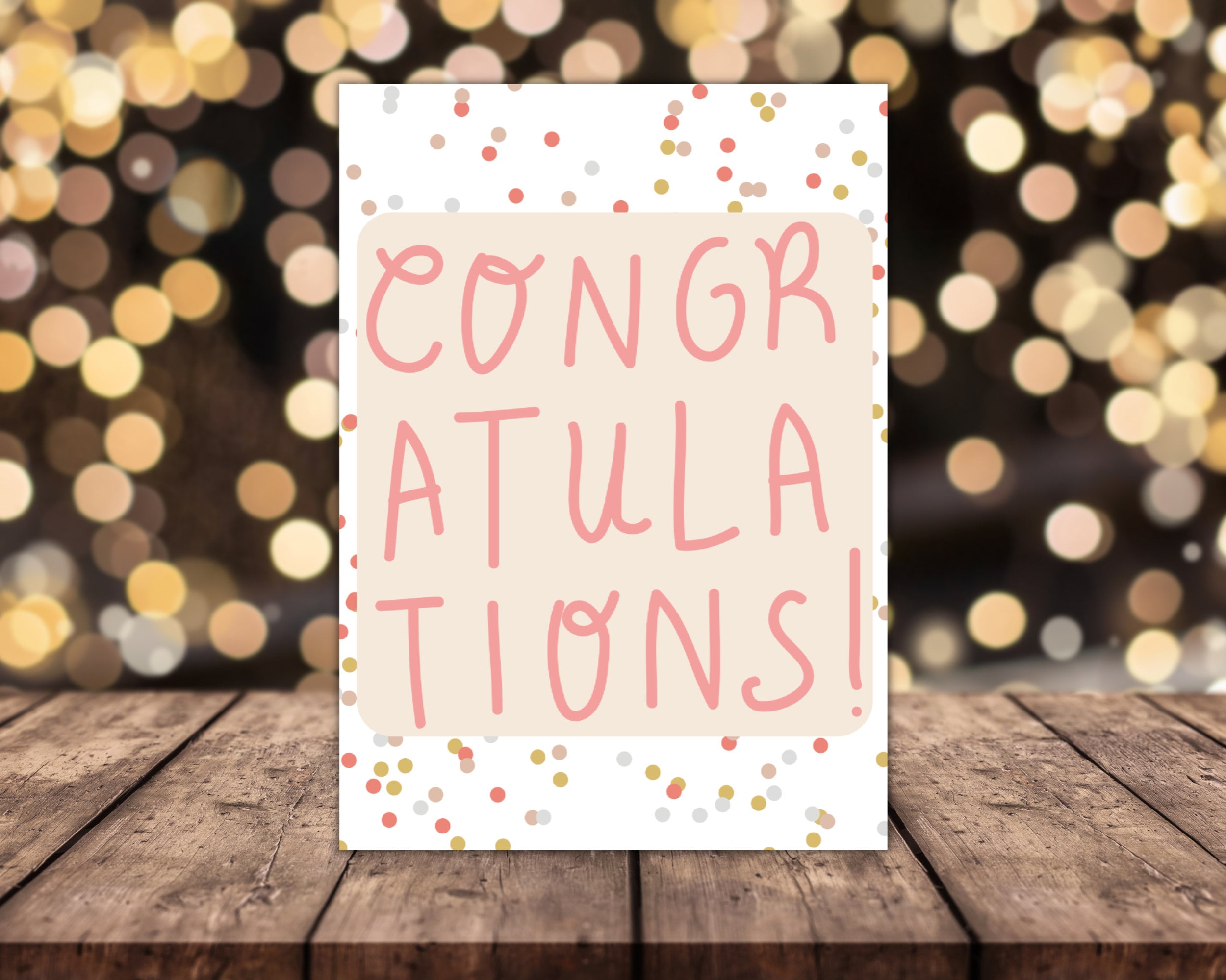 Congratulations Card Printable | PDF Instant Download | Celebratory ...