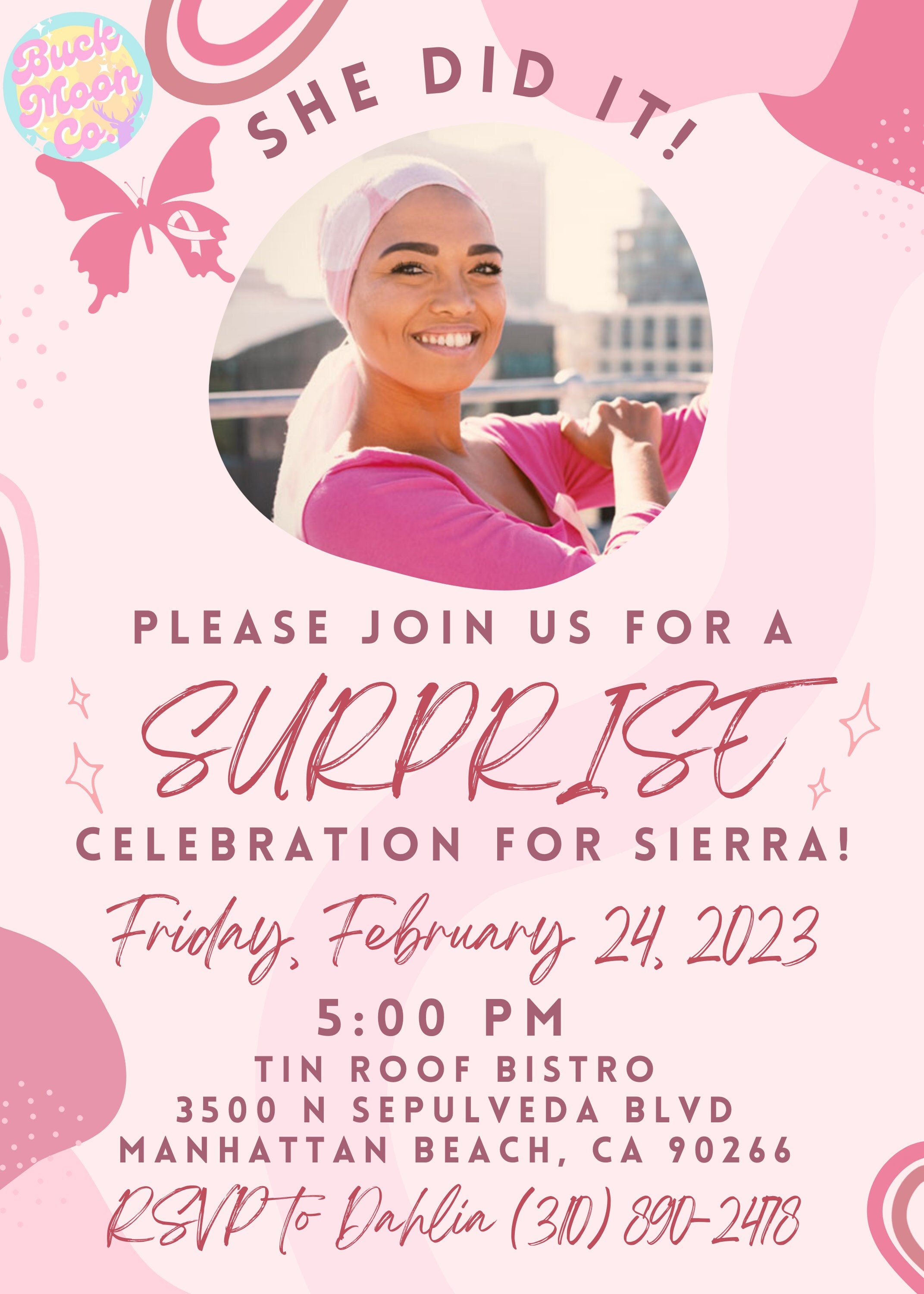 Cancer Survivor Celebration, Invitation, Breast Cancer, Printable ...
