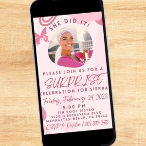 Cancer Survivor Celebration, Invitation, Breast Cancer, Printable ...