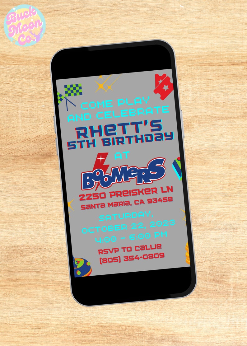 Boomers Birthday Party, Arcade, Invitation, Custom Age, Printable ...