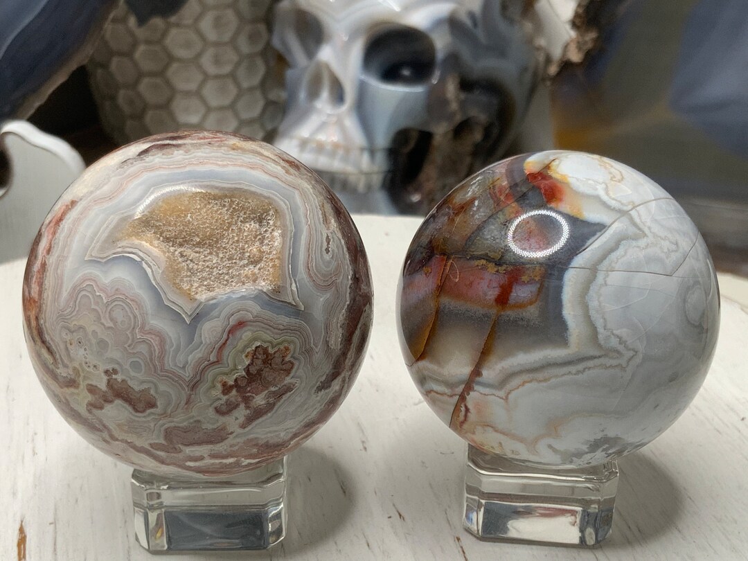 Mexican Crazy Lace Agate Spheres - Etsy