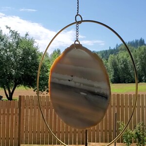 Agate Slice Suncatcher Large - Etsy
