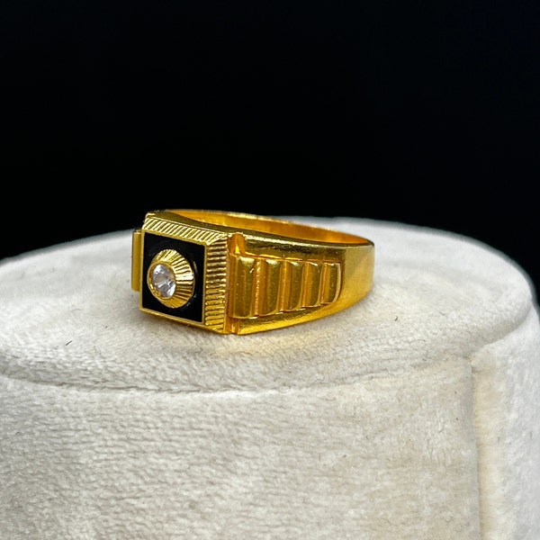 22k Gold Ring - Etsy