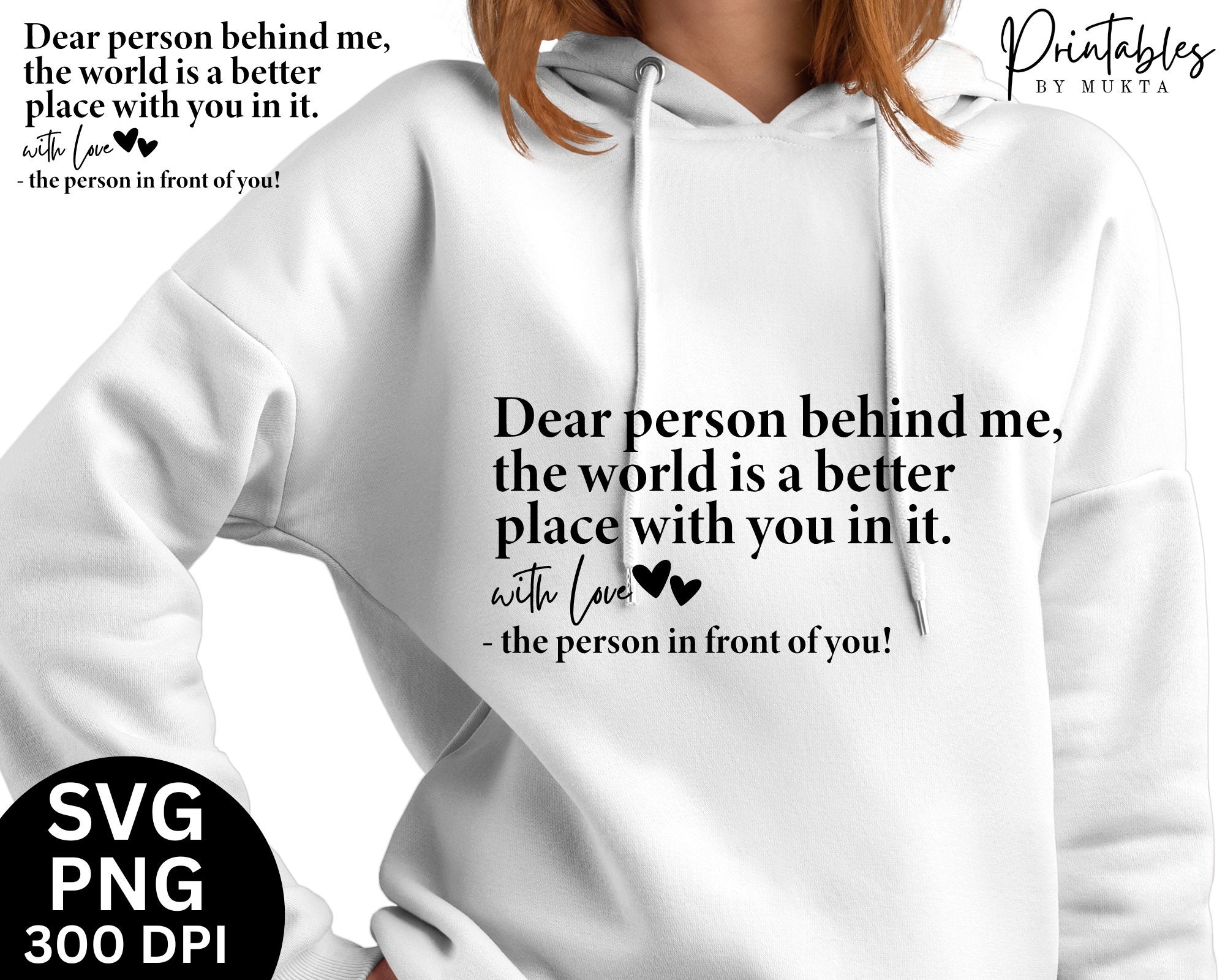Dear Person Behind Me Positive Quotes Aesthetic Png - Etsy