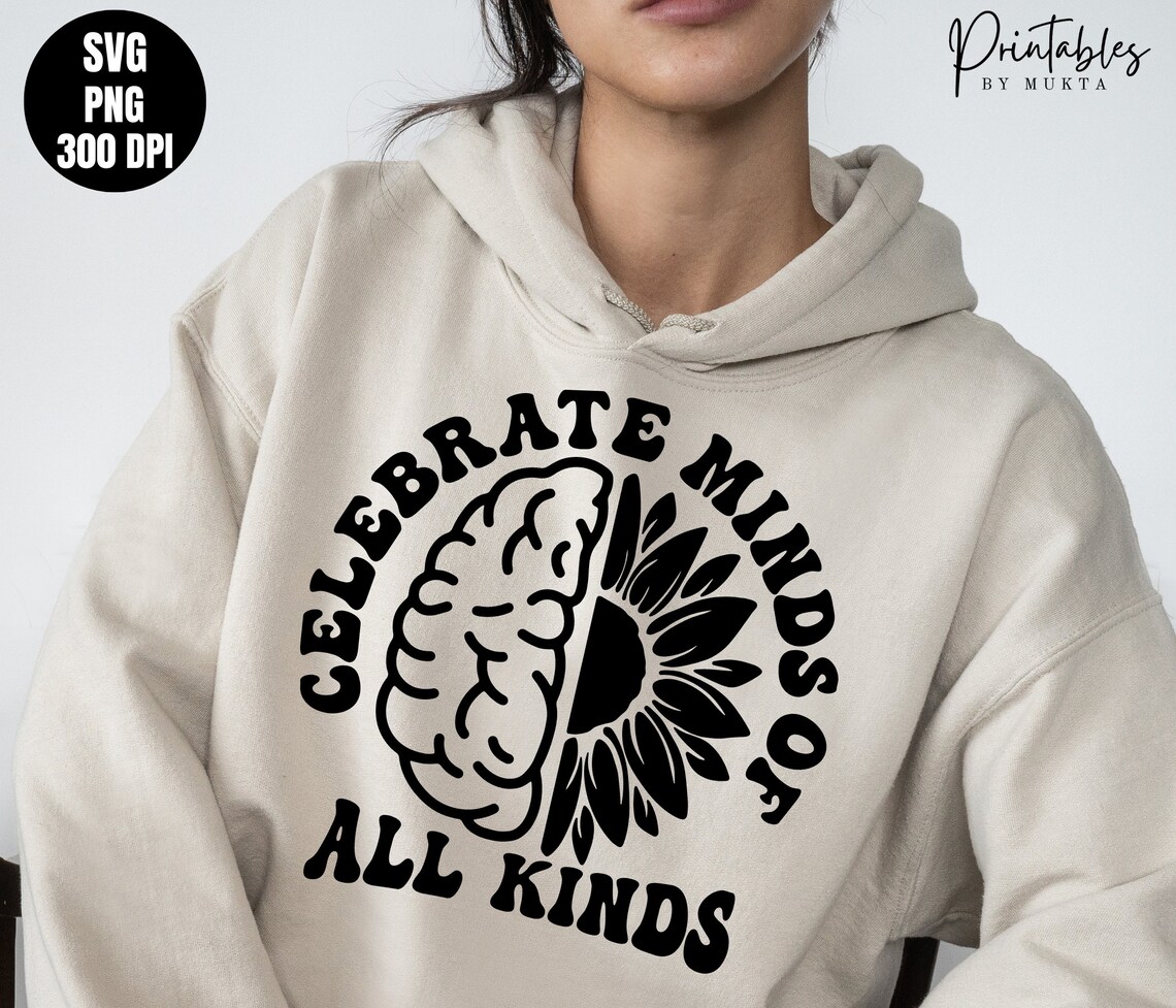 Celebrate Minds of All Kinds Svg, Autism Svg, Special Education Svg ...