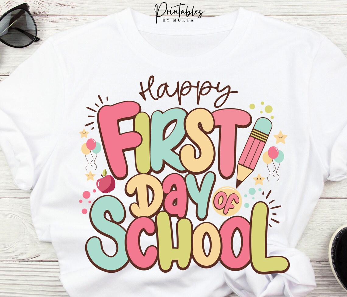 Happy First Day of School Svg, Back to School Svg, First Day Svg Png ...