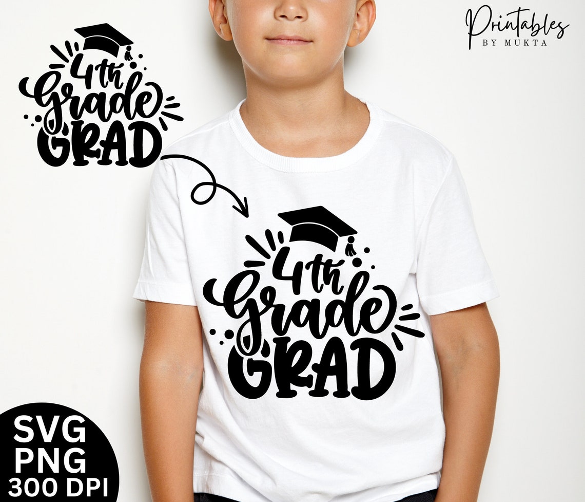 4th Grade Grad End of 4th Grade End of the Year End of - Etsy