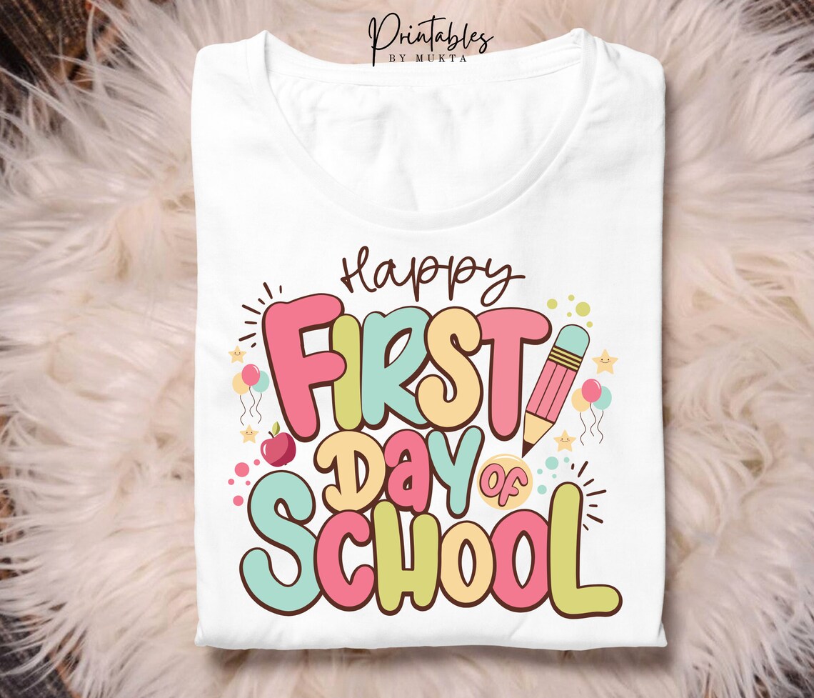 Happy First Day of School Svg, Back to School Svg, First Day Svg Png ...