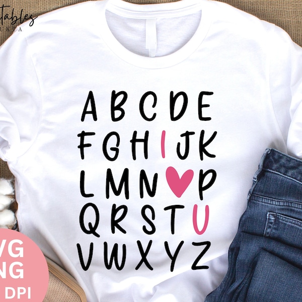 Alphabet I Love You - Etsy