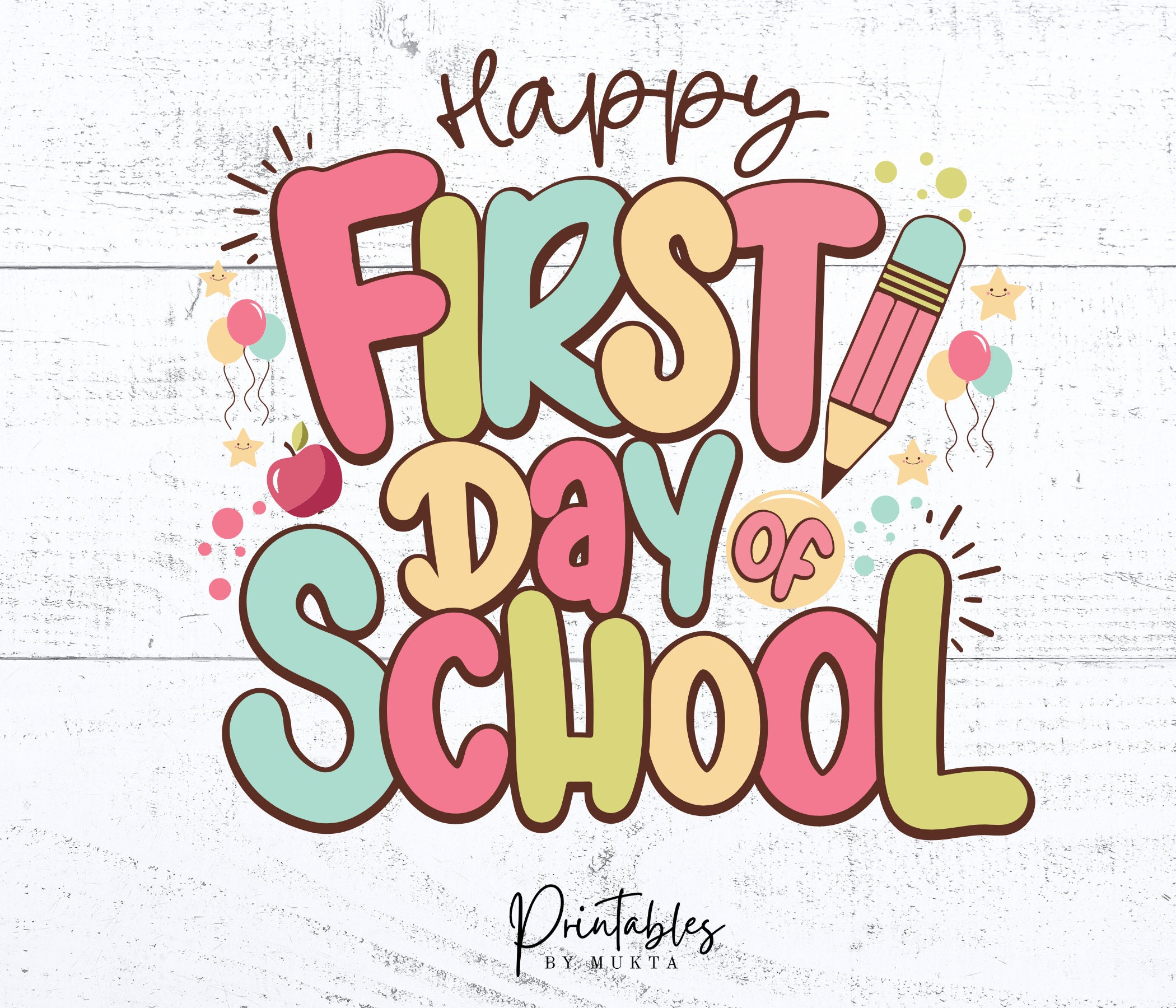 Happy First Day of School Svg, Back to School Svg, First Day Svg Png ...
