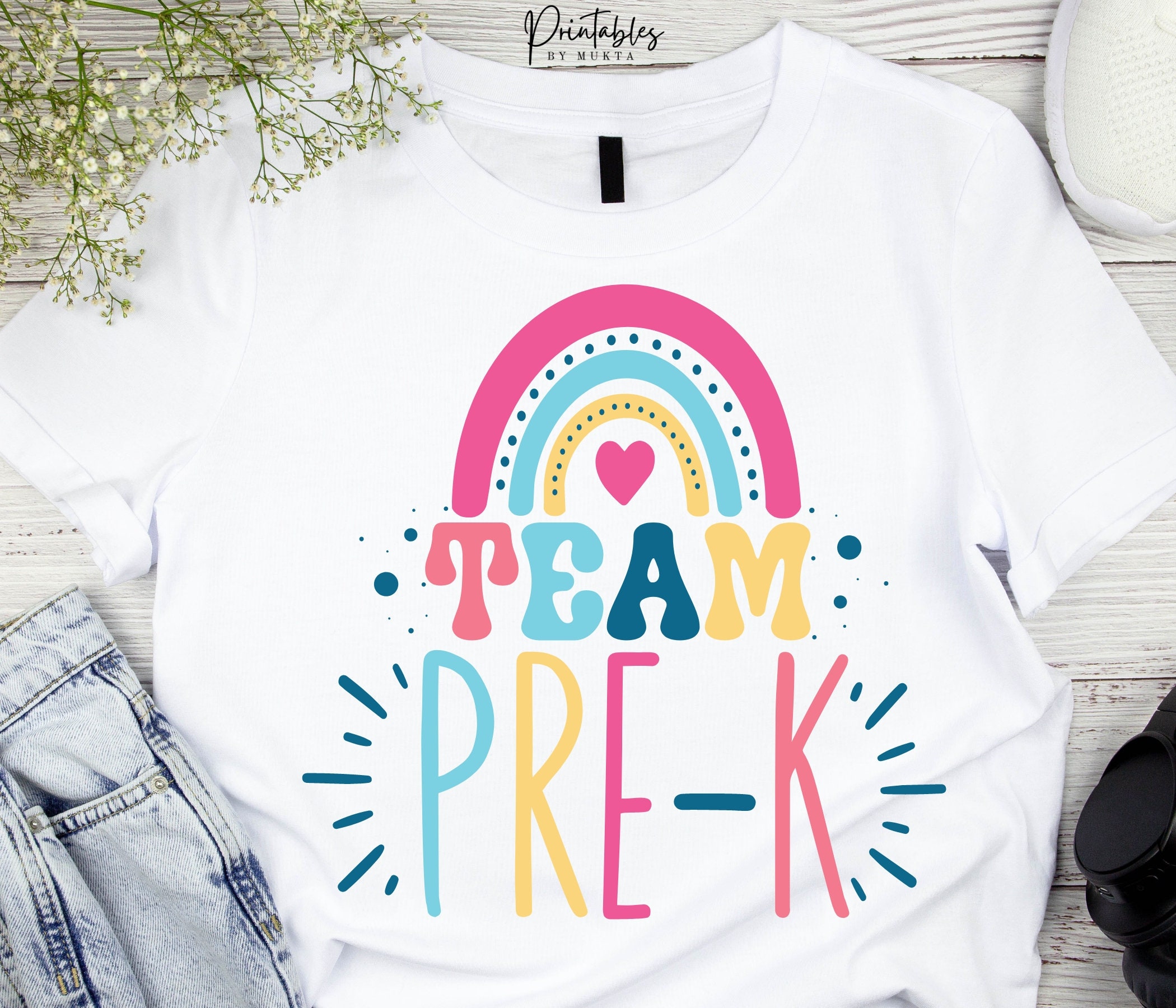 Team Pre-k Svg Png Eps Dxf Cut File Back to School Svg Pre-k Squad Svg ...