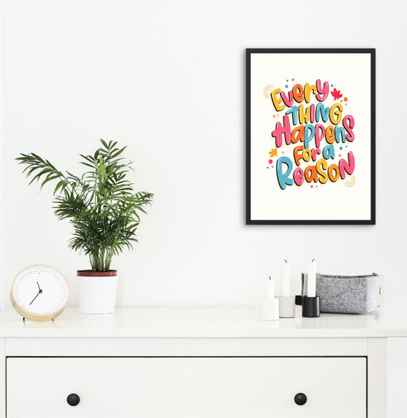 Happiness Quote Inspirational Poster Motivational Quote - Etsy