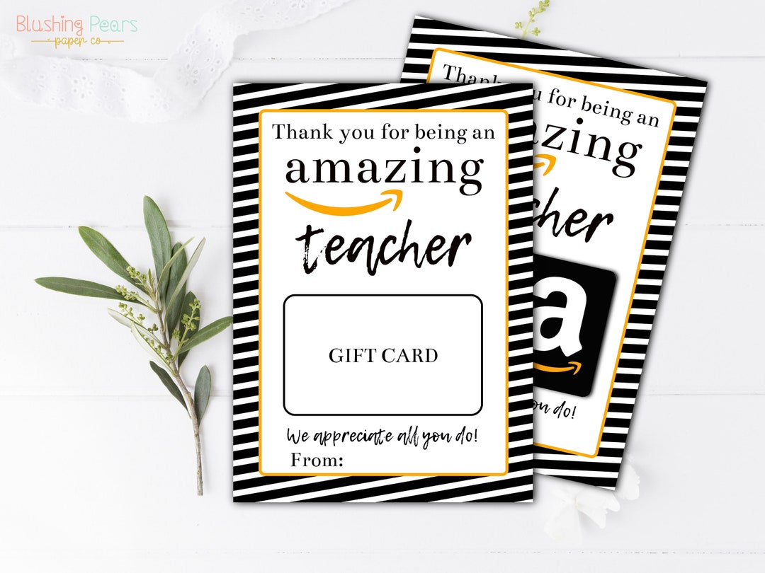 Teacher Appreciation Gift Card , Amazing Year Back to School Gift Card ...