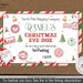 Christmas Eve Box Label, Personalized Eve Box Label, Printable Template ...