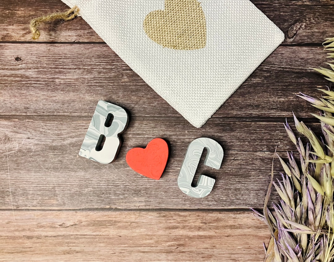 Freestanding Letters and Heart | Couples Gift | Decorative Letters ...