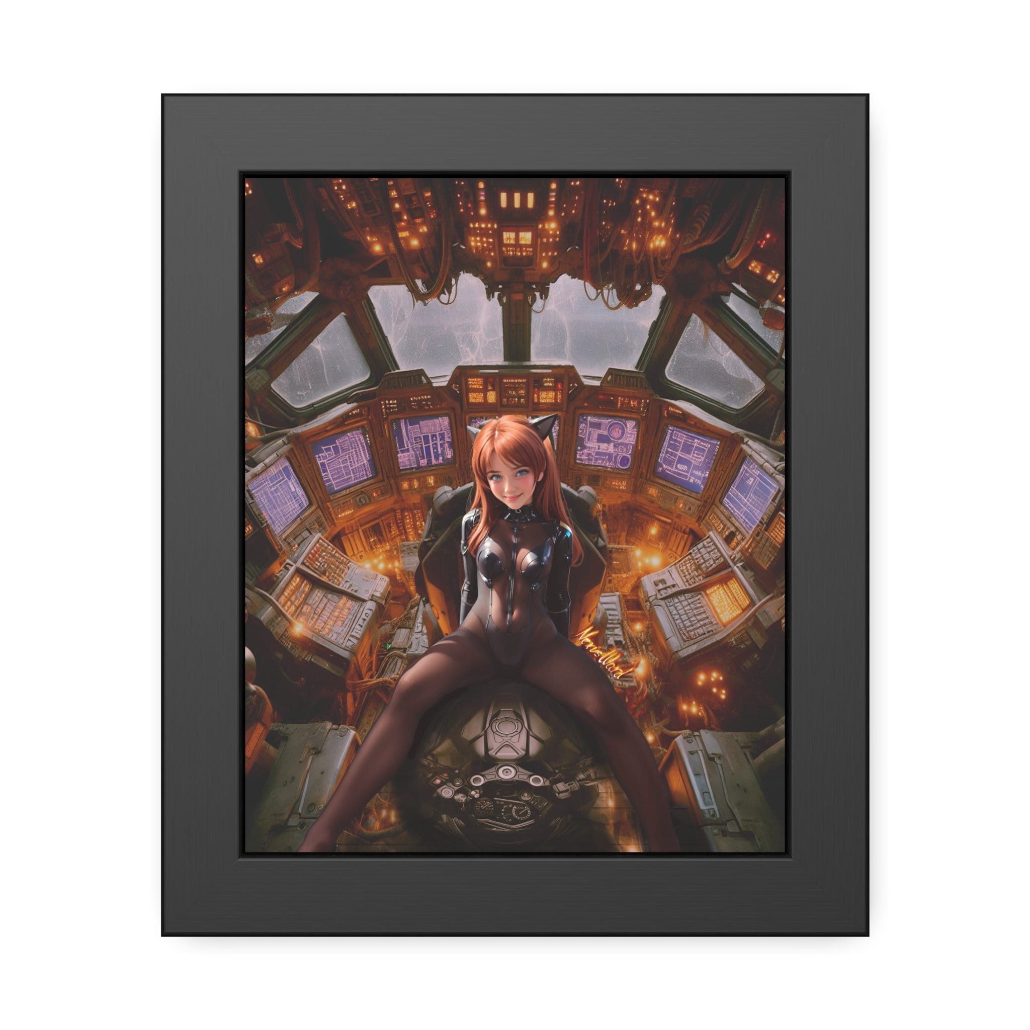 Kami Kitsune - Spirit Fox Mech Pilot - Fine Art Decor Giclée Print ...