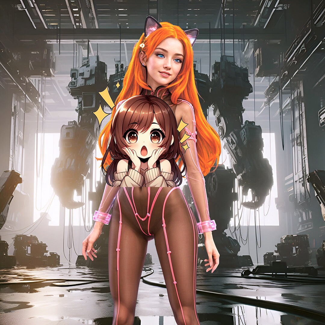 Kami Kitsune - Spirit Fox (explicit) Mech Pilot - Fine Art Decor Giclée Print Fantasy Painting ...