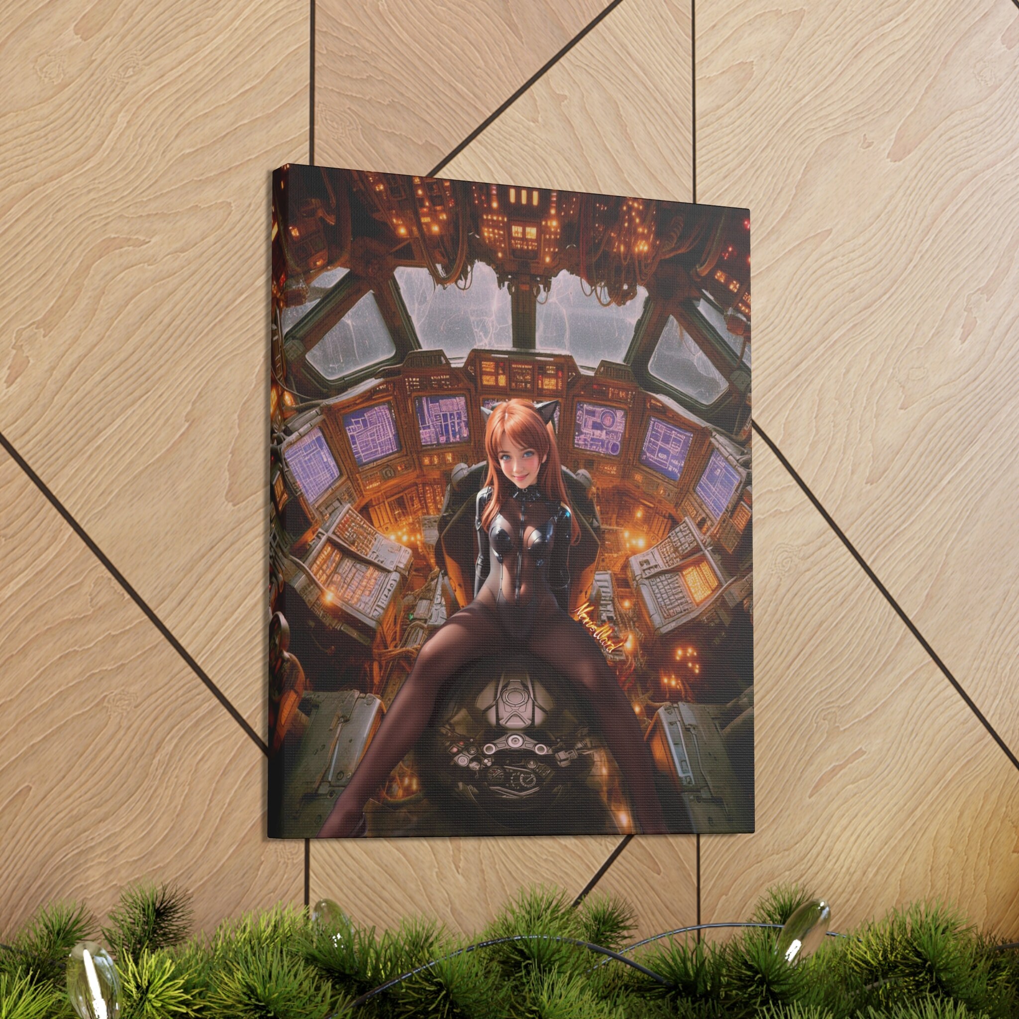 Kami Kitsune - Spirit Fox Mech Pilot - Fine Art Decor Giclée Print ...