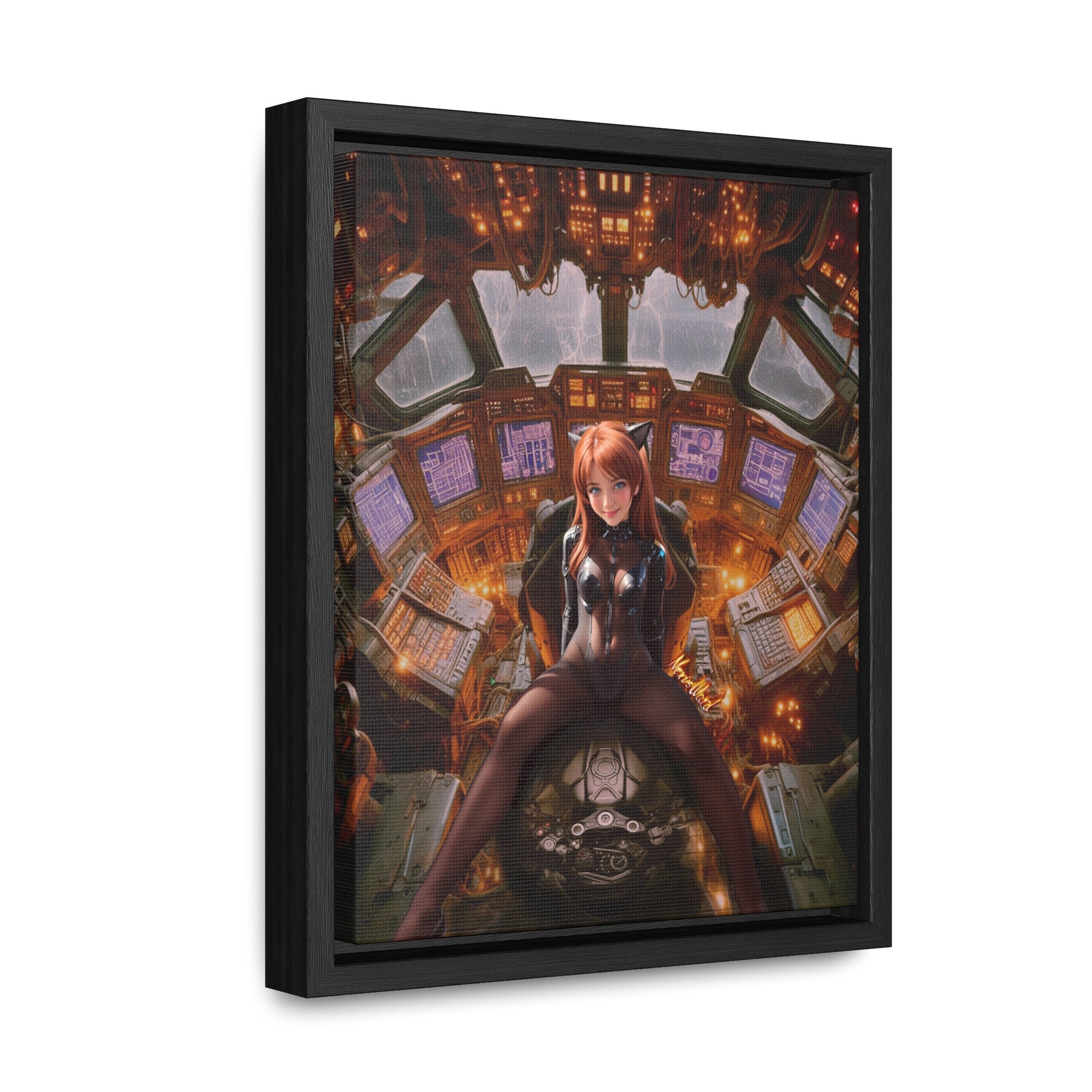 Kami Kitsune Spirit Fox Mech Pilot Fine Art Decor Giclée Print Fantasy ...