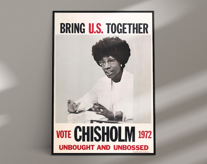 Shirley Chisholm | African American Wall Art | Vintage Poster | Black ...
