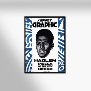 Harlem Mecca | Vintage Poster Print | Retro Wall Art | African American ...