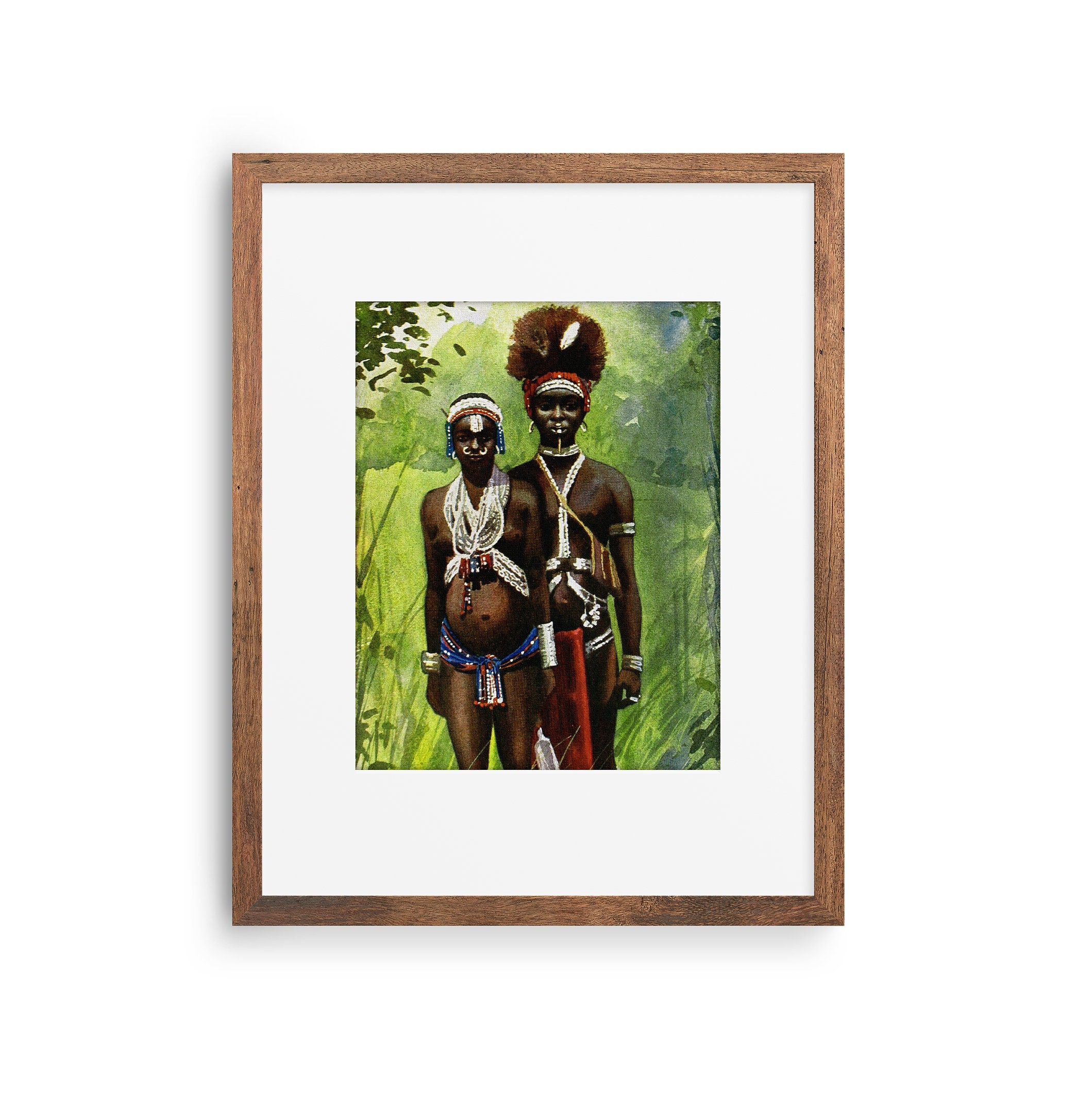 African Wall Art, Water Color Print, Vintage Art Prints, African Art ...