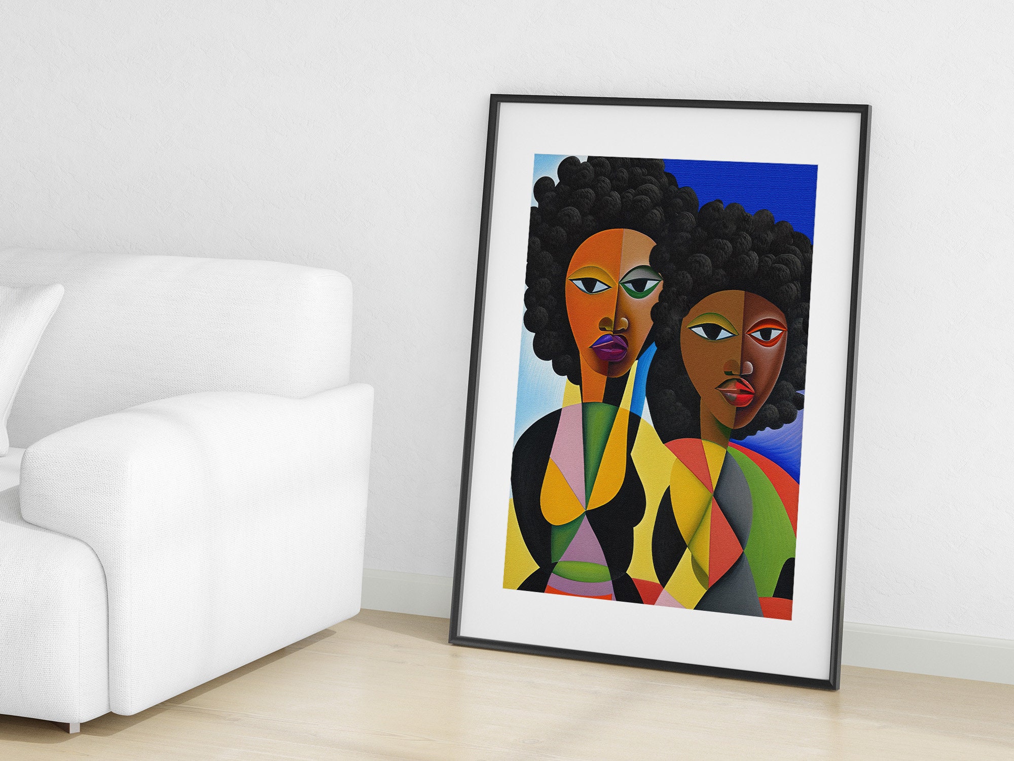 Black Women Abstract Art Black Girl Art Modern Wall Art Printable Black ...