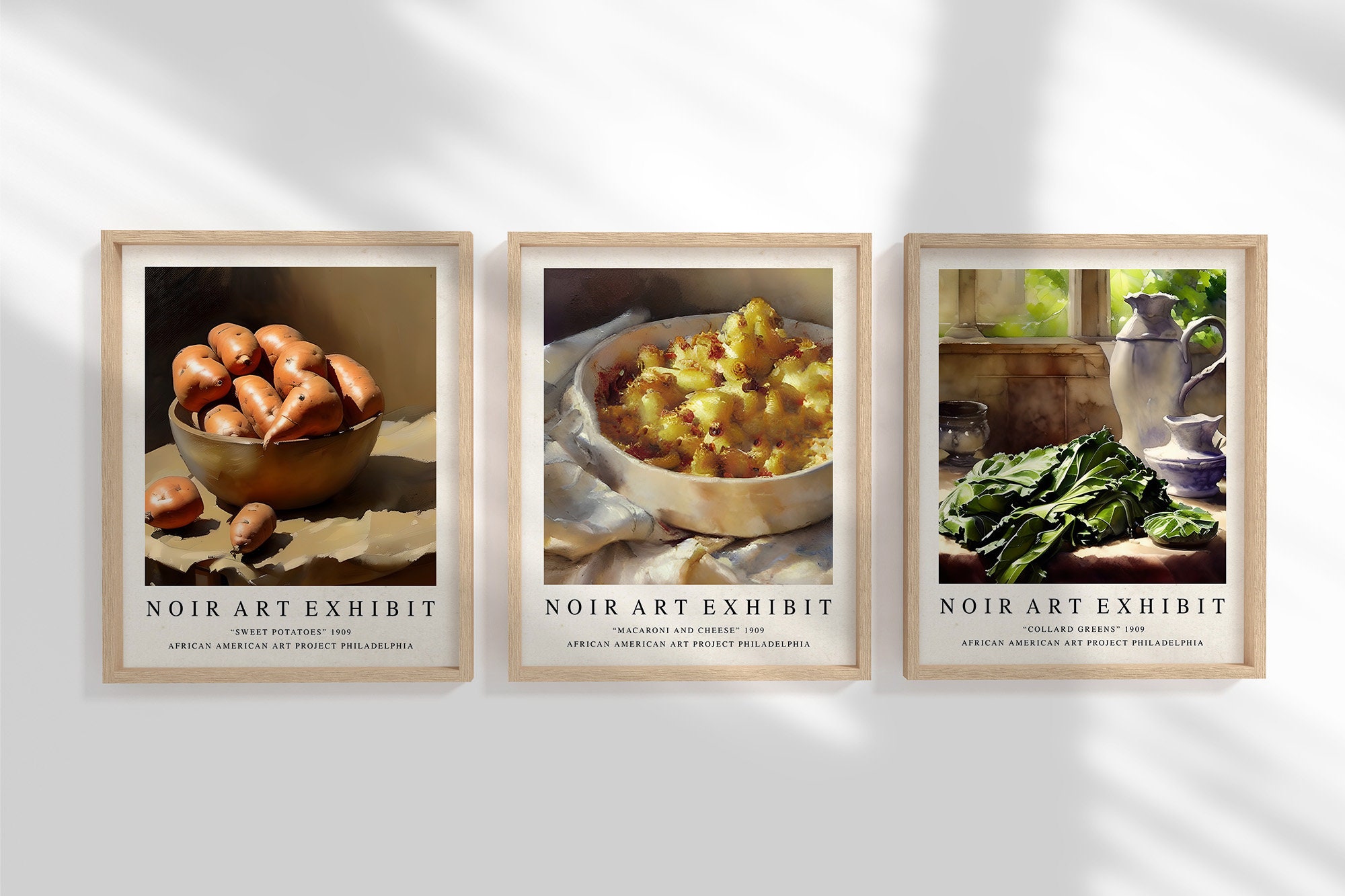 Soul Food Set of 3 Art Prints Exhibition Poster Still Life - Etsy