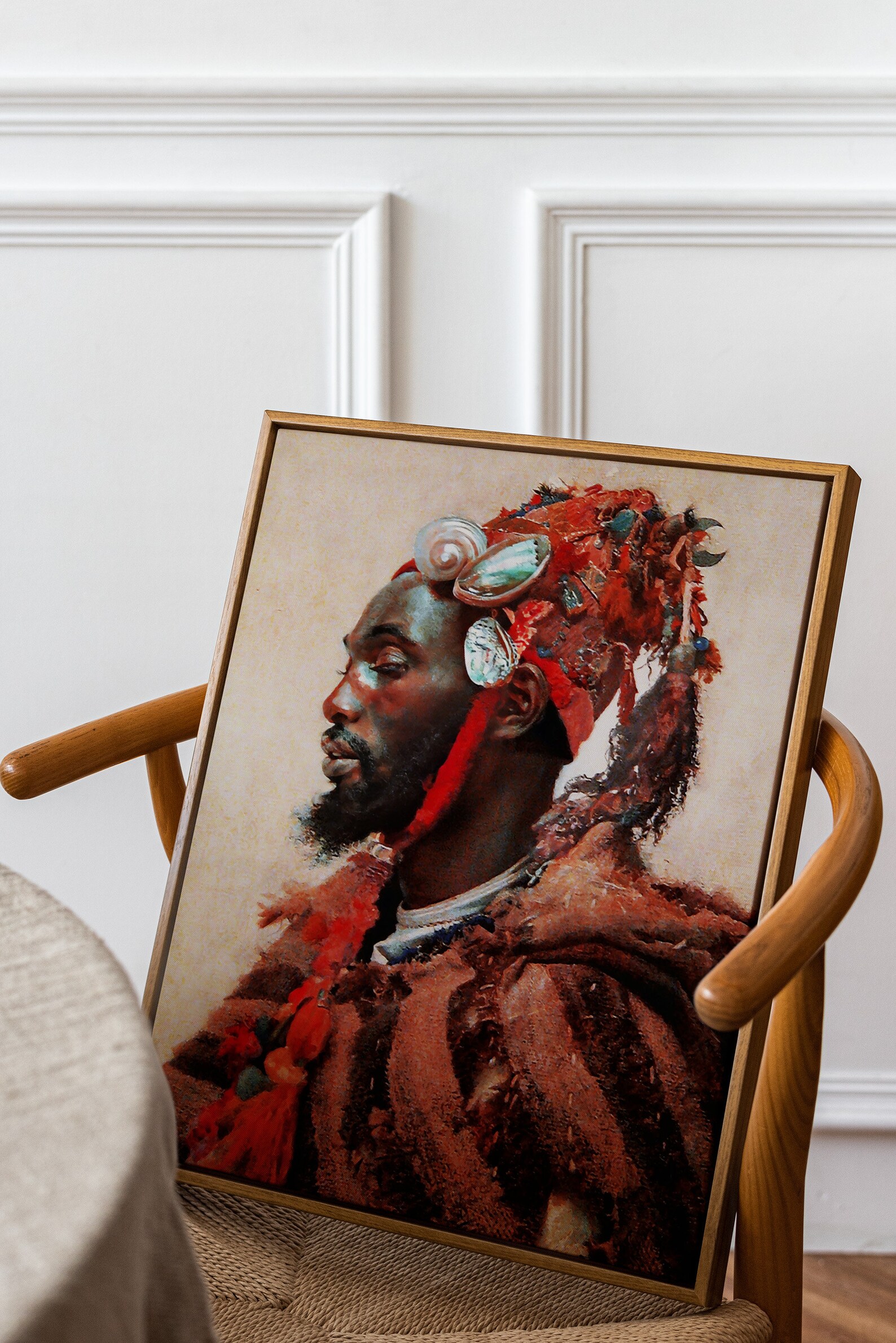 Santo Darcaguey, Black Man Art, Fine Art Prints, Oil Painting Print ...